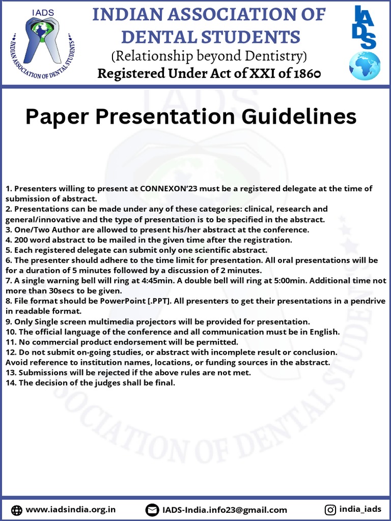 Paper Presentation Guidelines | PDF