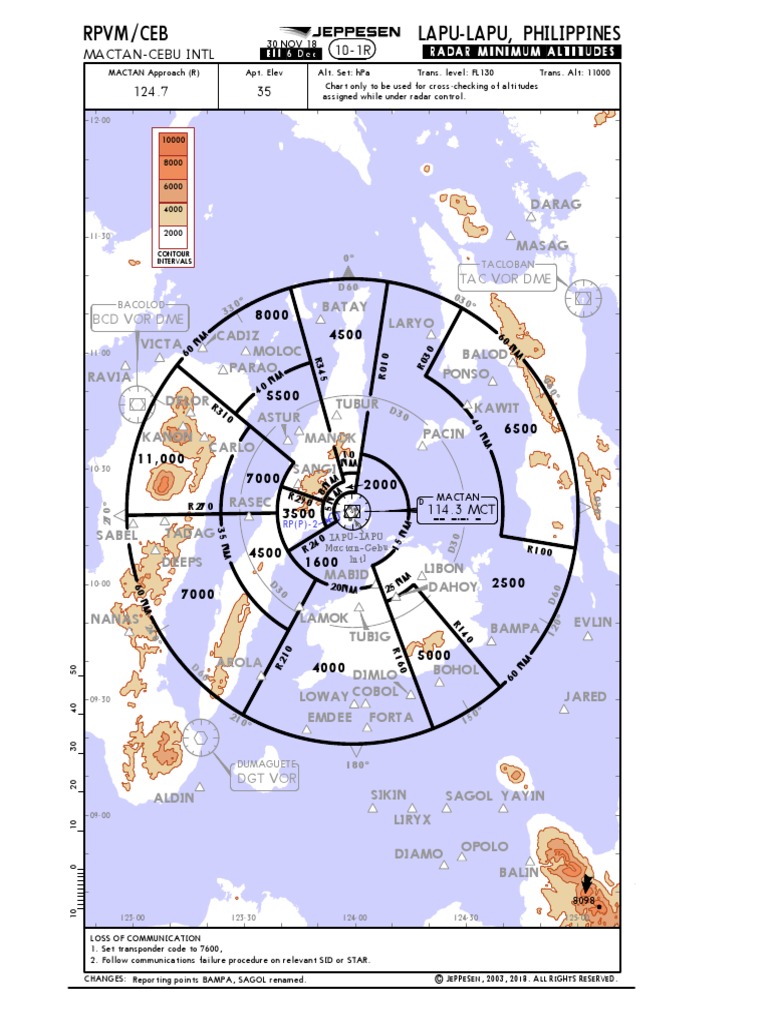 Navigating safely around Cebu with MACTAN-CEBU INTL chart | PDF ...