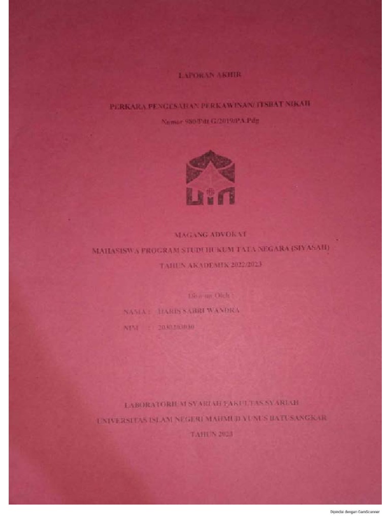 Haris Sabri Wandra - Laporan Magang Advokat HTN - Dikompresi-Compressed ... Haris Sabri Wandra - Laporan Magang Advokat HTN - Dikompresi-Compressed ...