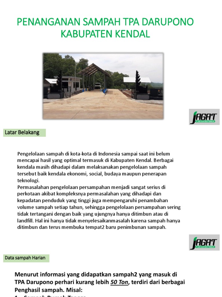 Penanganan Sampah Tpa Darupono Kabupaten Kendal | PDF | Griya & Taman