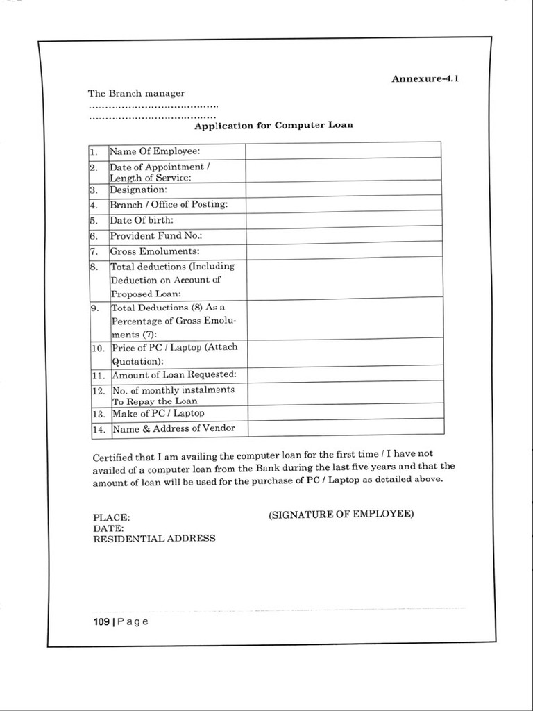 Computer Loan Set | PDF