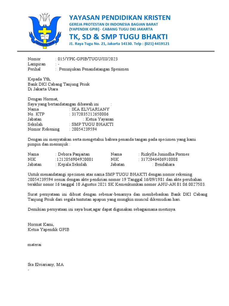 surat pergantian .docx | PDF