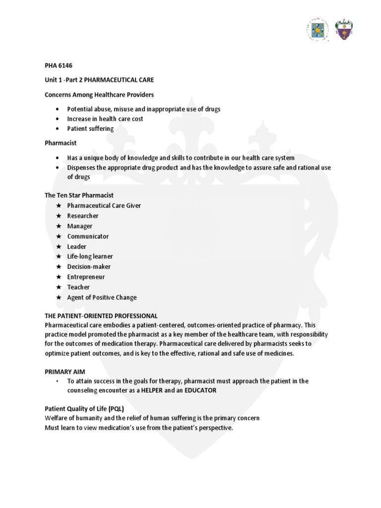 Pharmaceutical Care Pdf Pdf Pharmacy Health Care