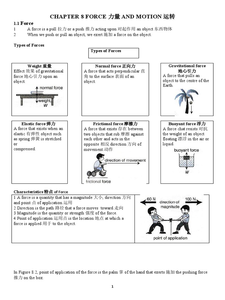 F2 Chapter 8 Force and Motion | PDF | Buoyancy | Lever