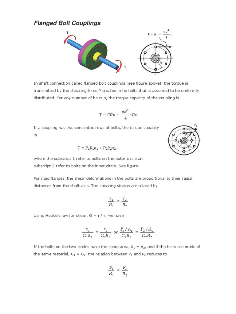 Flange Bolt Design | PDF | Screw | Stress (Mechanics)
