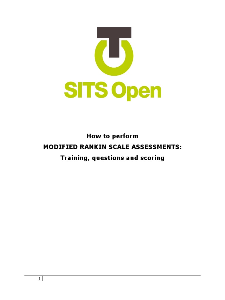 Modified Rankin Scale How To PDF | PDF | Caregiver | Stroke