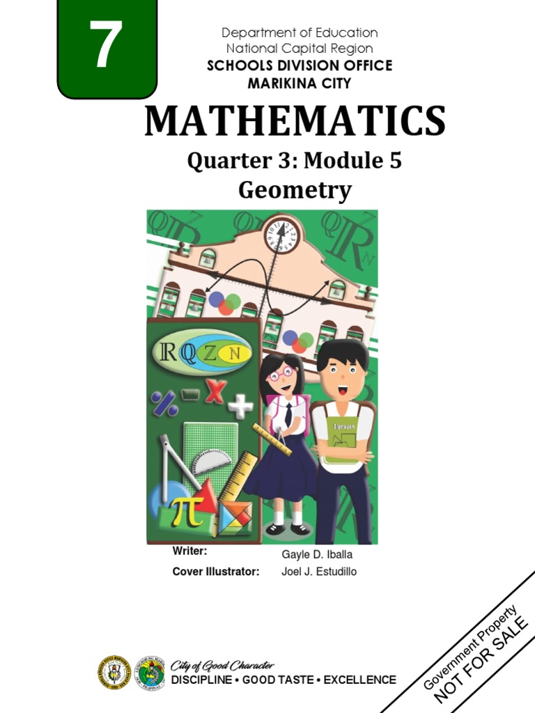 MATH G7 - Q3 - M5 (18pages) PDF | PDF | Elementary Mathematics | Elementary Geometry