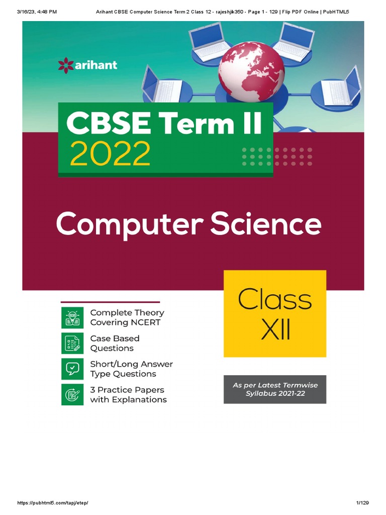 CBSE Class 12 CS Term 2 Guide | PDF | Technology & Engineering