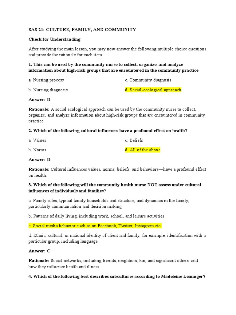 Sas 21 | PDF | Community | Cultural Assimilation