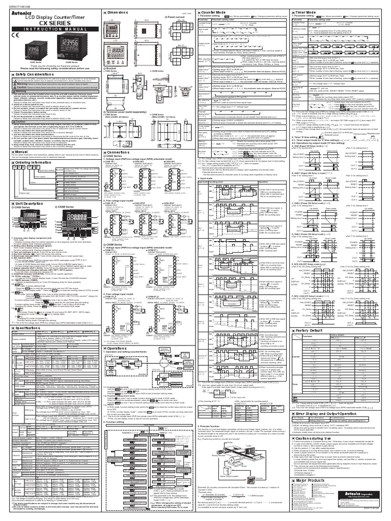 CX EN Manu DRW171461AB 20180726 W | PDF | Parameter (Computer Programming) | Bipolar Junction ...
