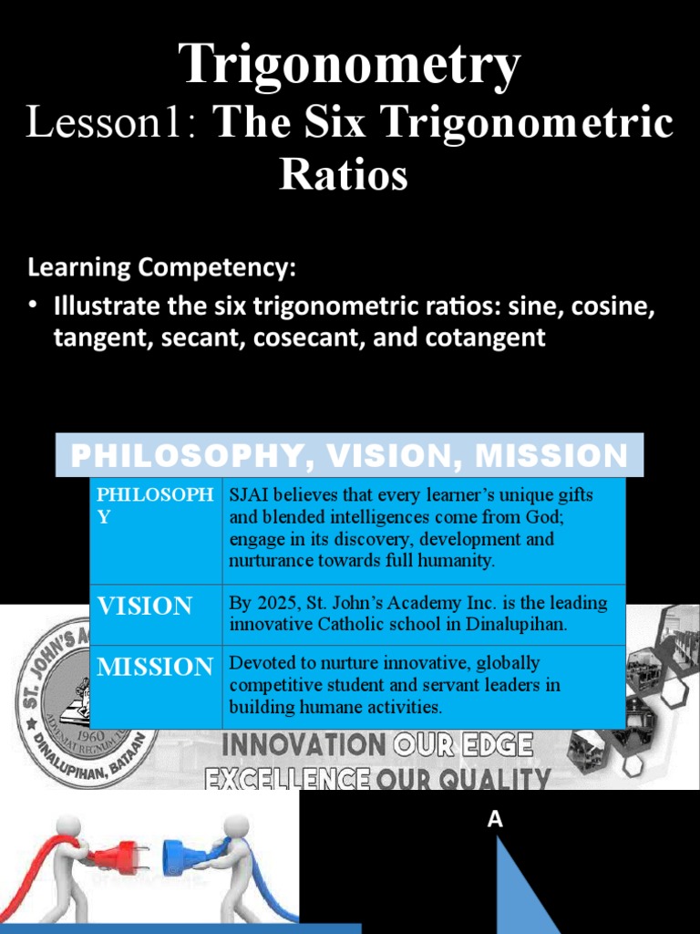 Q4 Lesson1 Trigonometry Pdf Trigonometry Trigonometric Functions