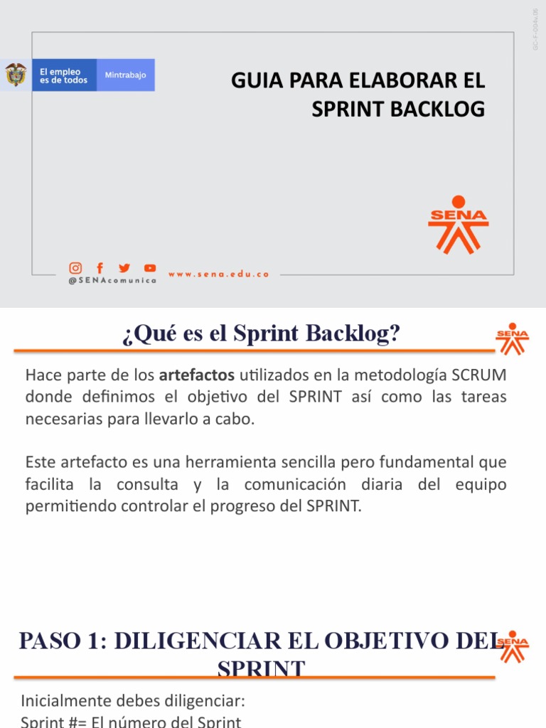 Guia para Elaborar El Sprint Backlog | PDF | Informática