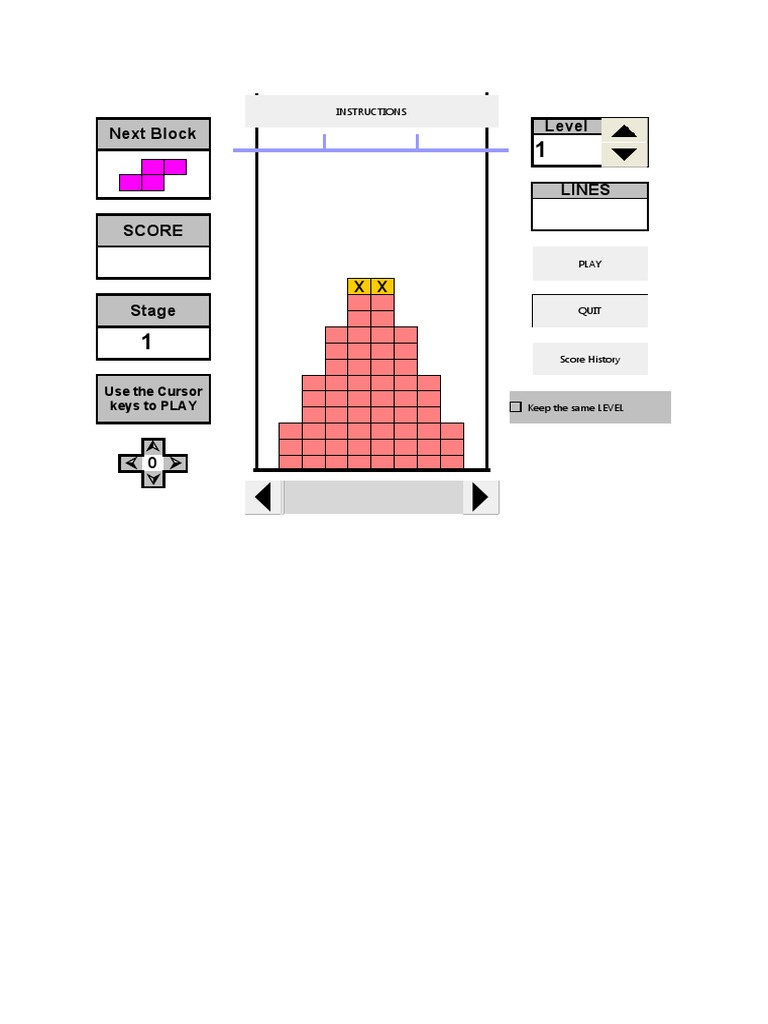 Tetris Game Instructions Manual | PDF