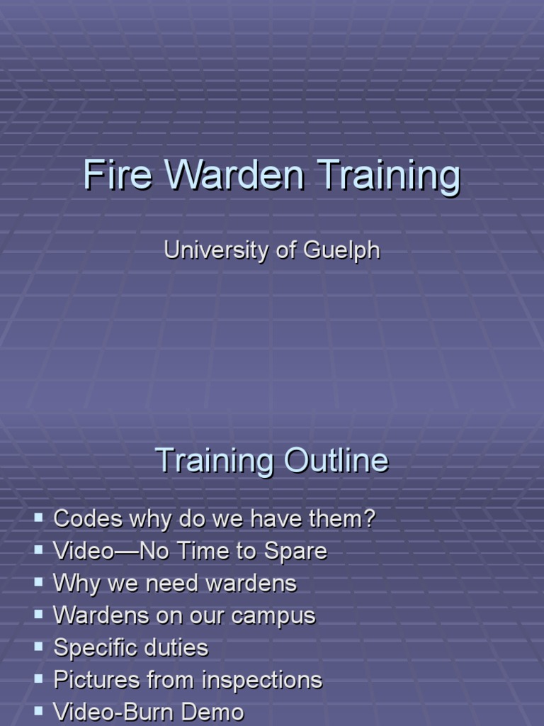Fire Warden Training Overview | PDF | Fire Safety | Firefighting