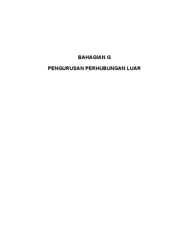 Buku Pengurusan - BHGN G | PDF