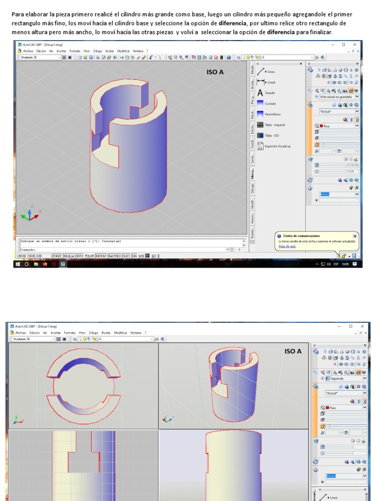 Autocad 3D (Maria Quintero - Sección 03) PDF | PDF | Arte