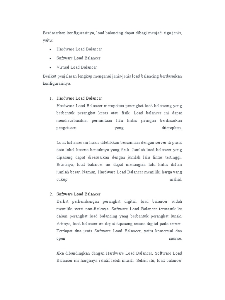 Load Balancing | PDF