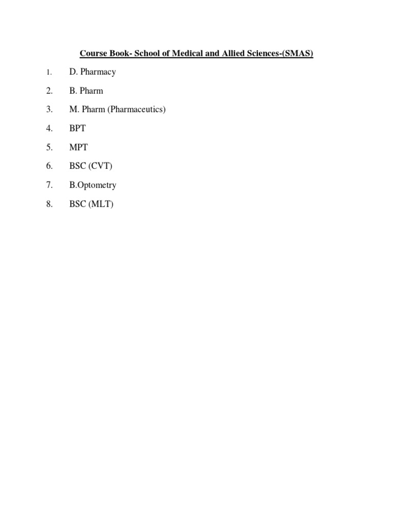 Course Book SMAS Final 2020 PDF | PDF | Pharmacy | Metabolism