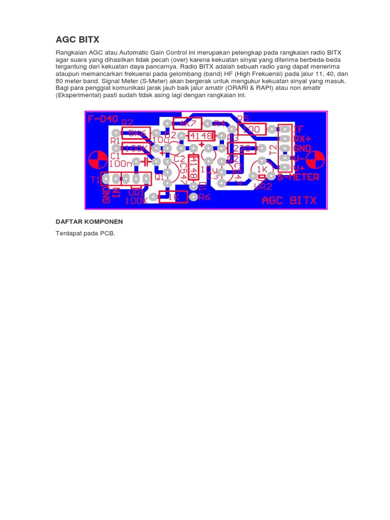 Agc Bitx PDF | PDF