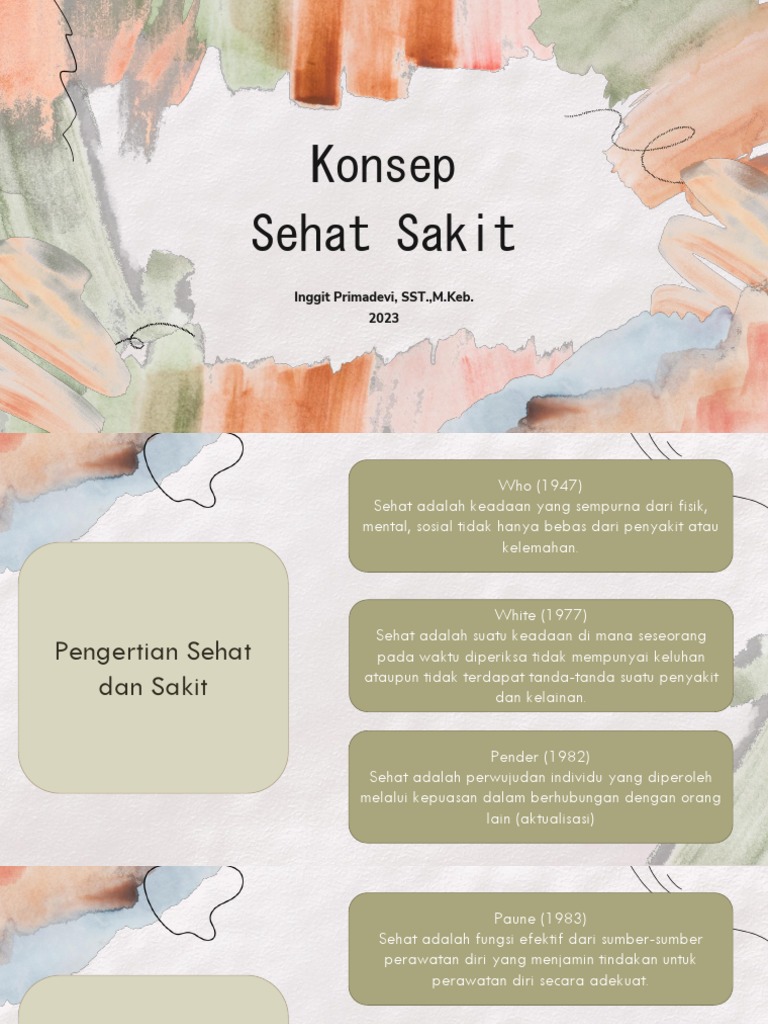 Konsep Sehat Sakit PDF | PDF