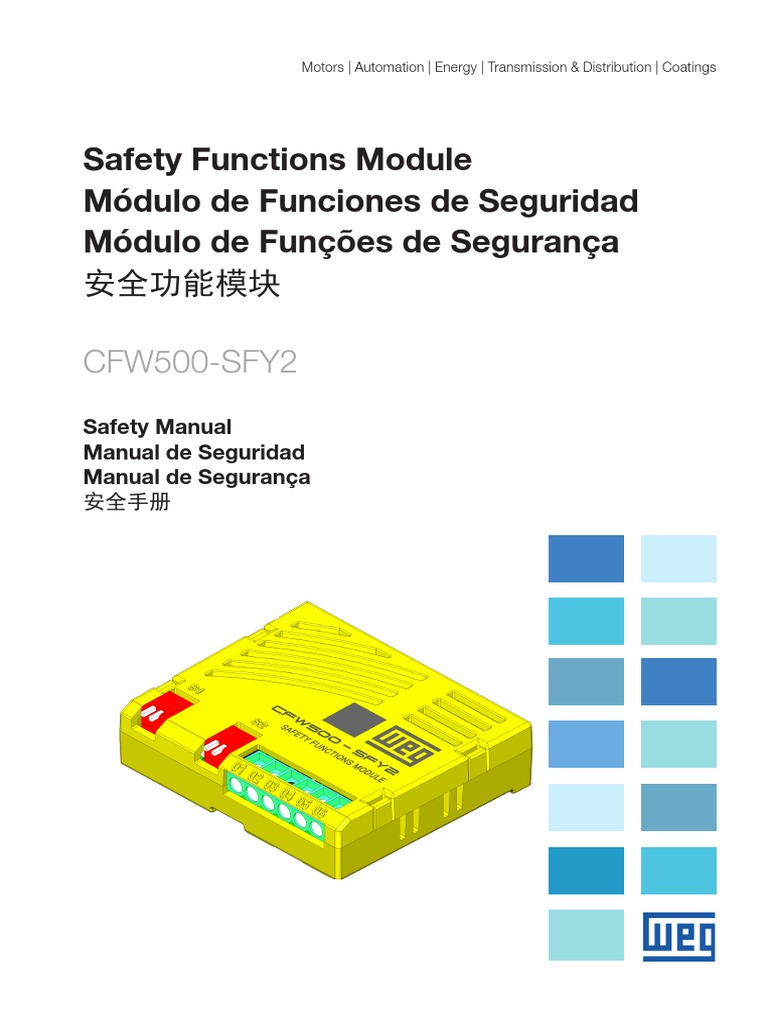WEG CFW500 SFY2 Safety Functions Module Safety Manual 10006503387 en Es PT | PDF | Power ...