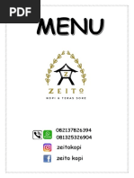 Menu Kaizen Heritage | PDF | Caramel | Foods