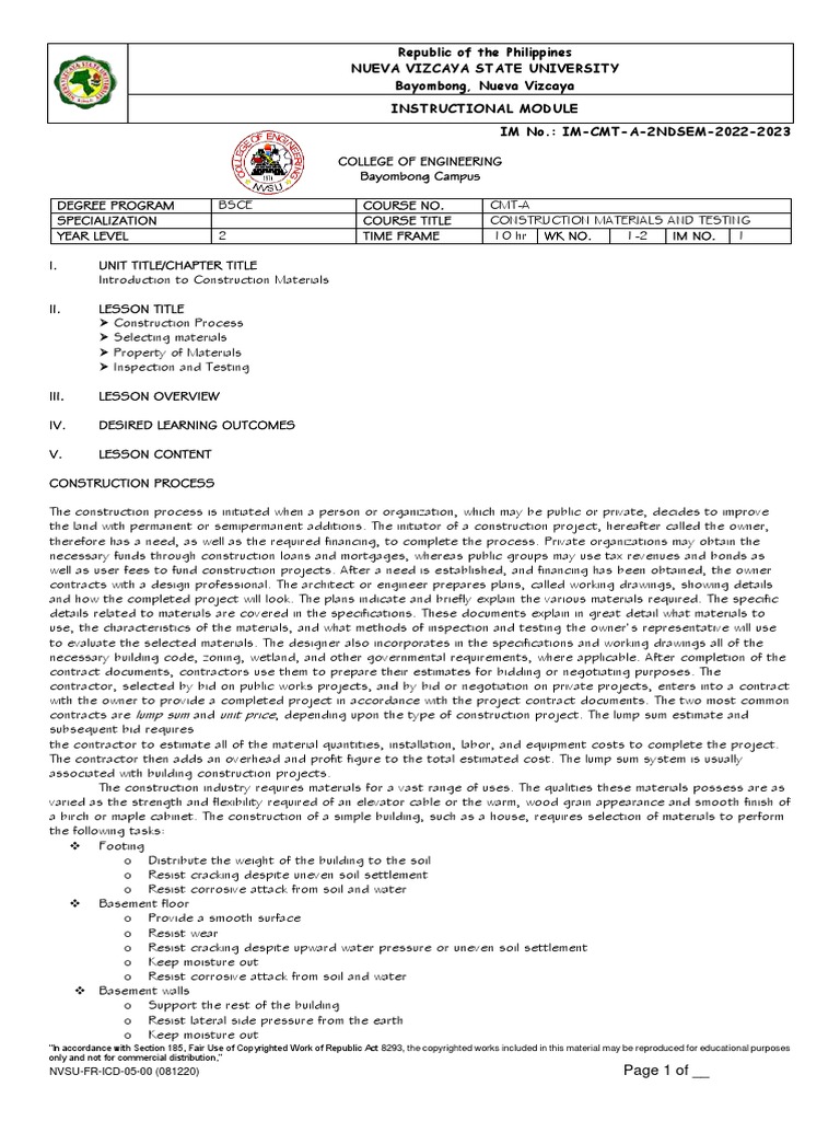 Cmt A Module 1 Im Format Pdf Deformation Engineering Young S