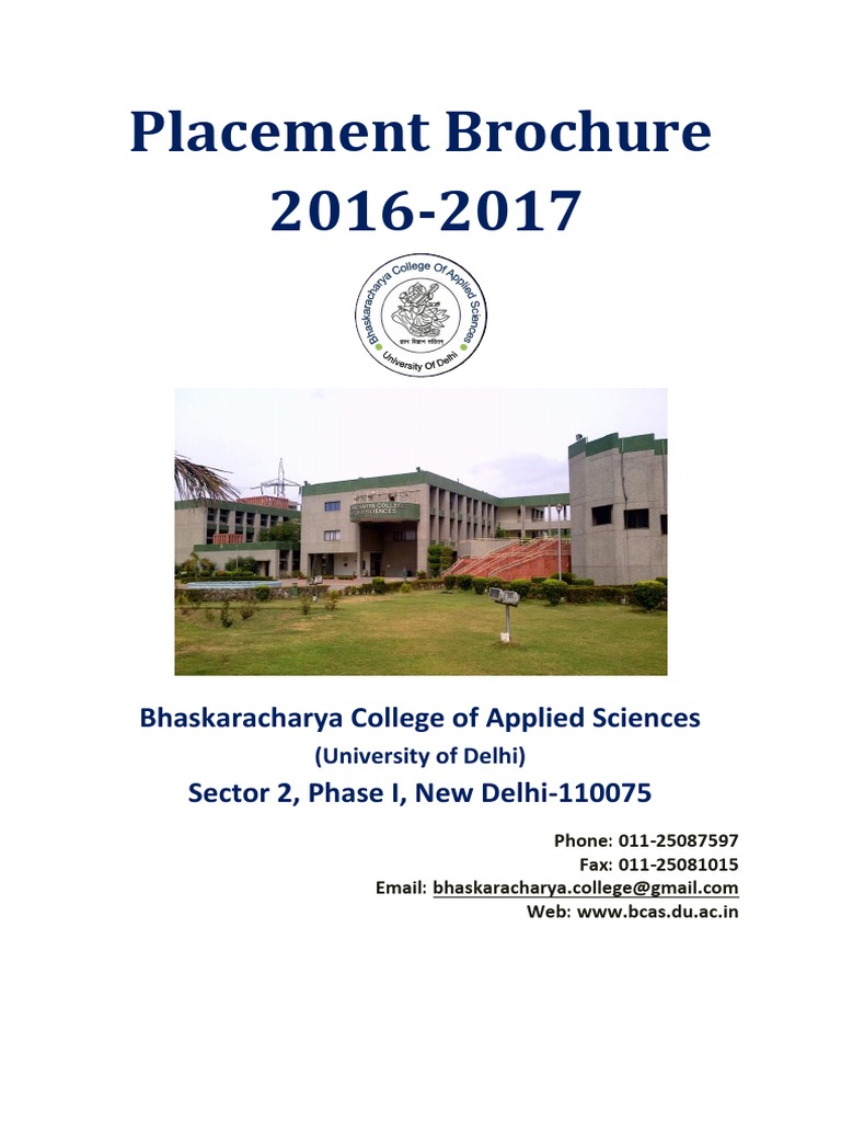 Placement Brochure 2016 2017 PDF | PDF | Libraries | Computer Science