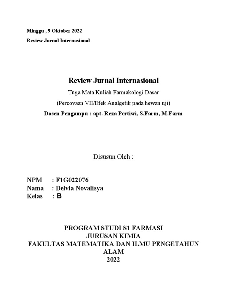 Delvia Review Jurnal | PDF