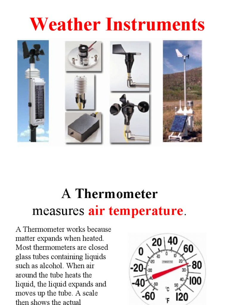 Weather Tools PPT | PDF | Atmosphere Of Earth | Weather