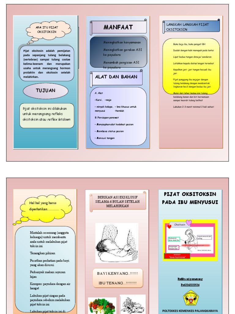 Leaflet Pijat Oksitosin | PDF
