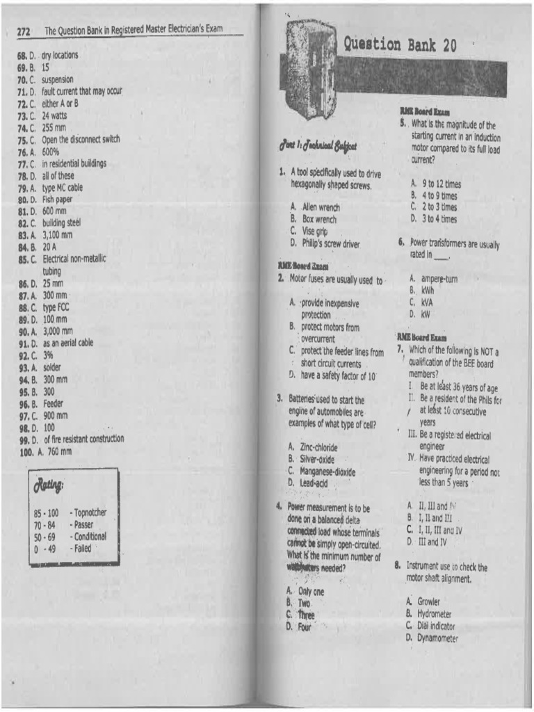 RME Question Bank '20 | PDF