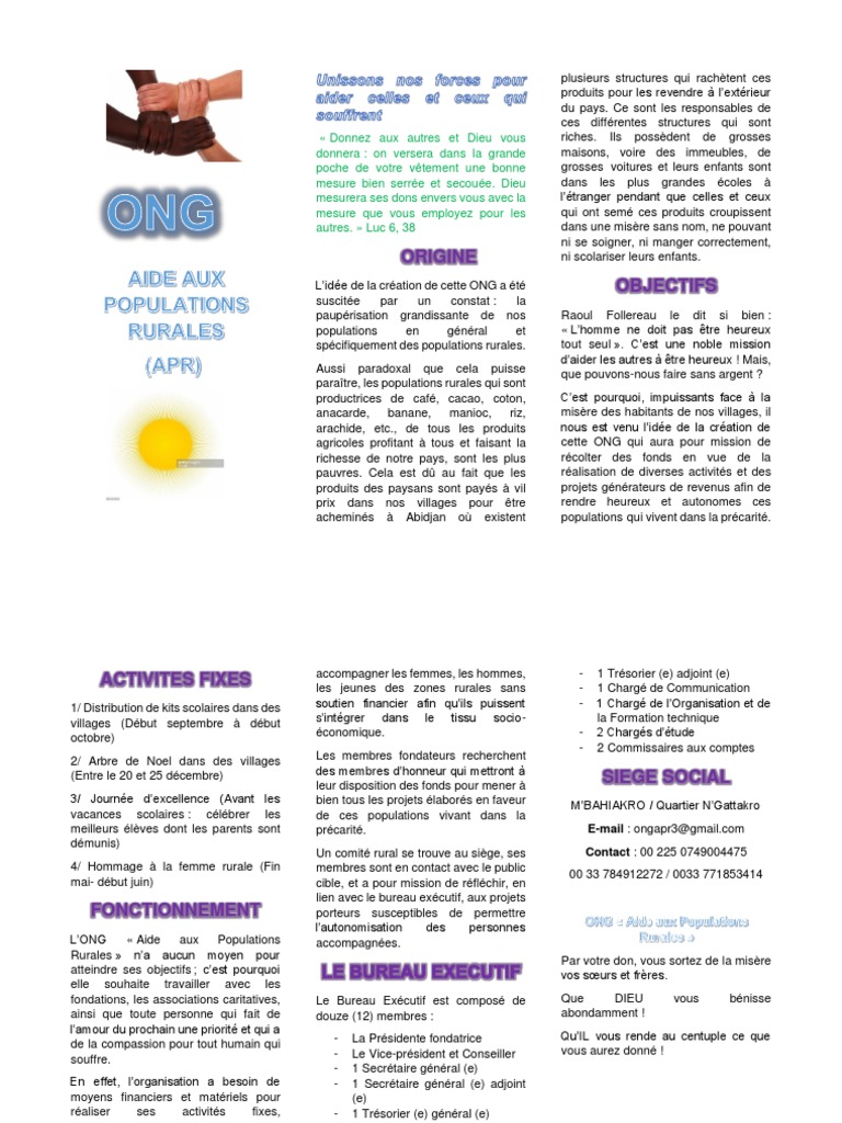 Depliant Ong 2022 | PDF