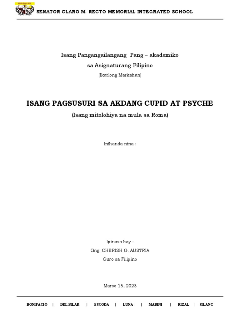 Isang PAgsusuri Sa Akda Template | PDF