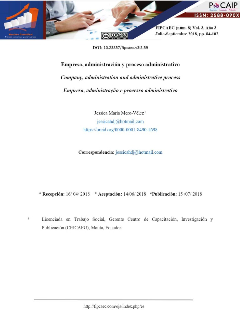 Proceso Admin Artículo | PDF