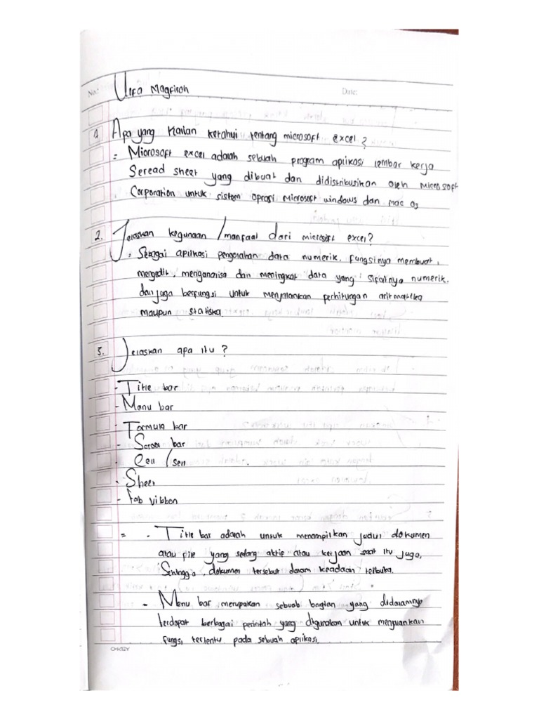 TUGAS Informatika Excel | PDF