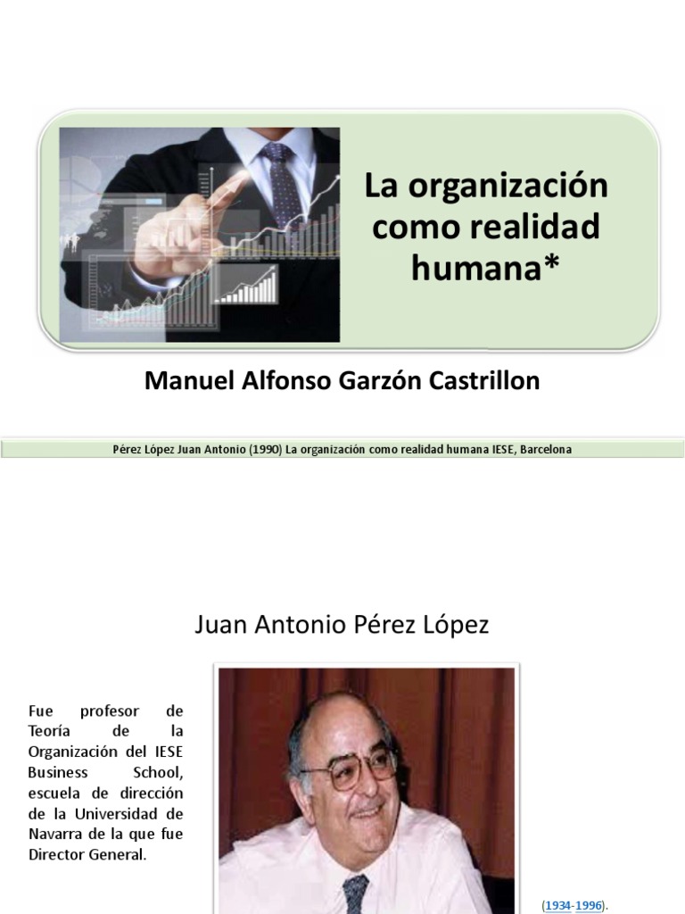 La Organización Como Realidad Humana | PDF | Institución | Negocios ...