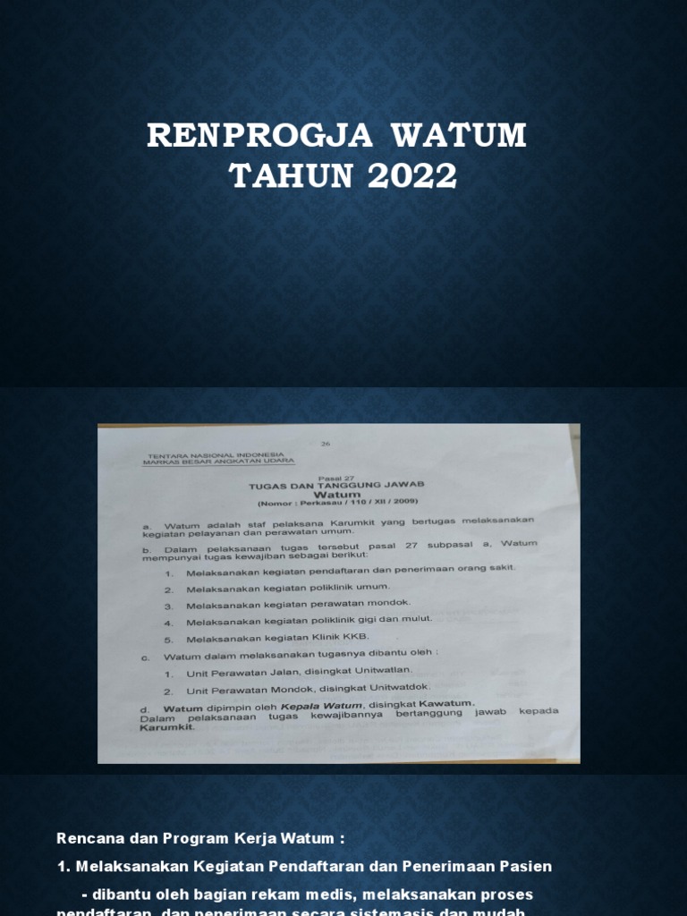Renprogja Watum | PDF