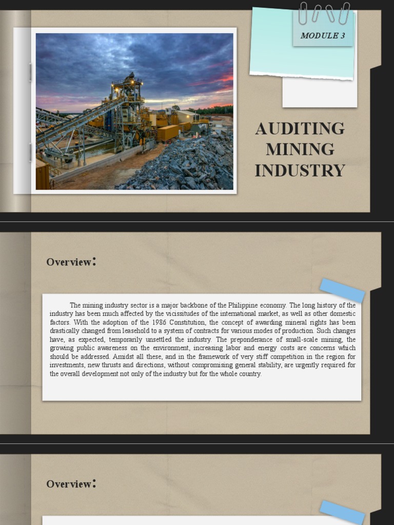 Overview of the Philippine Mining Industry | PDF | Mining | Taxes