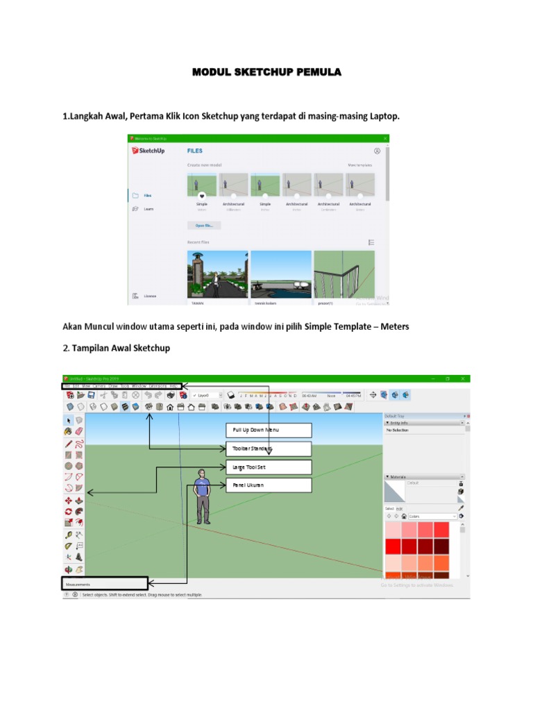 Modul Sketchup Pemula | PDF
