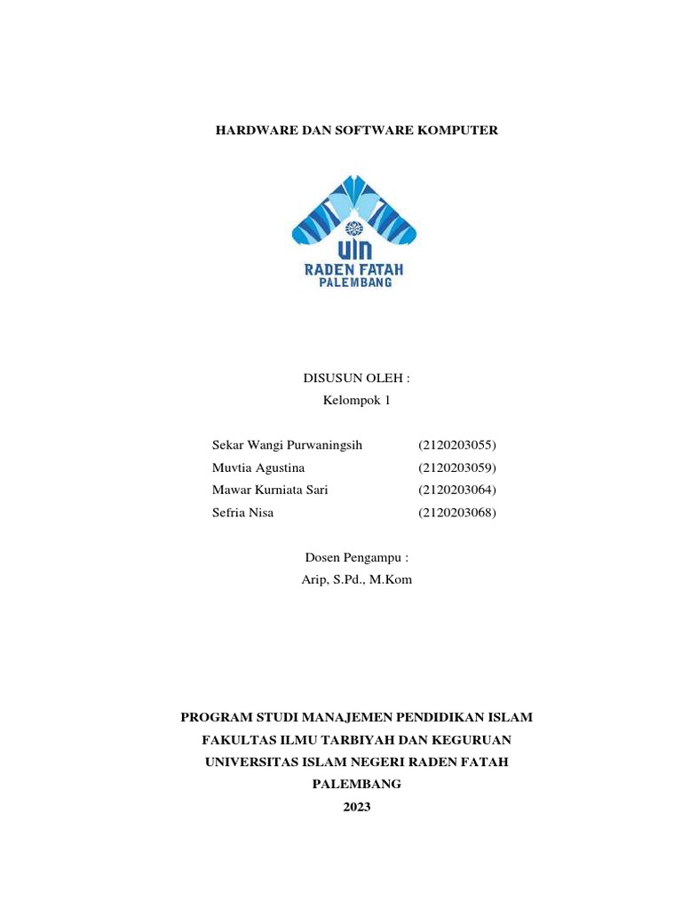 Makalah Software & Hardware PDF | PDF | Bisnis | Komputer