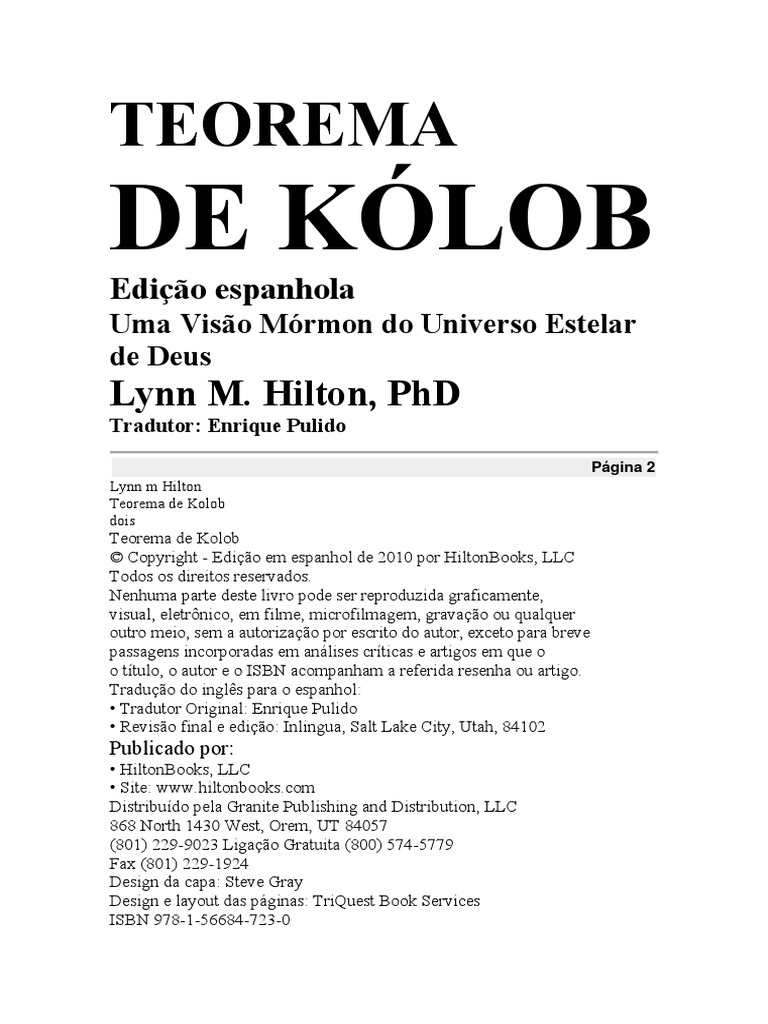 Teorema de Kolob (Portugues) PDF | PDF | Via Láctea | Estrelas