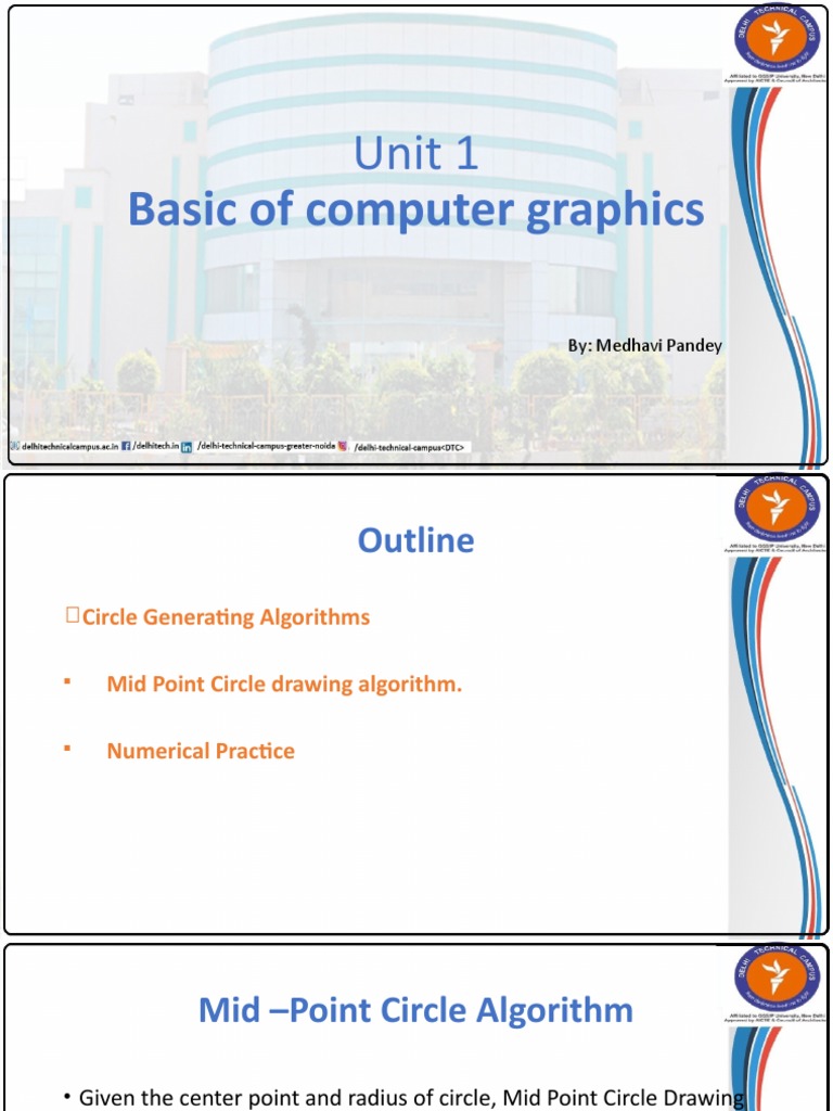 Basic of Computer Graphics: Unit 1 | PDF | Computer Programming | Algorithms And Data Structures