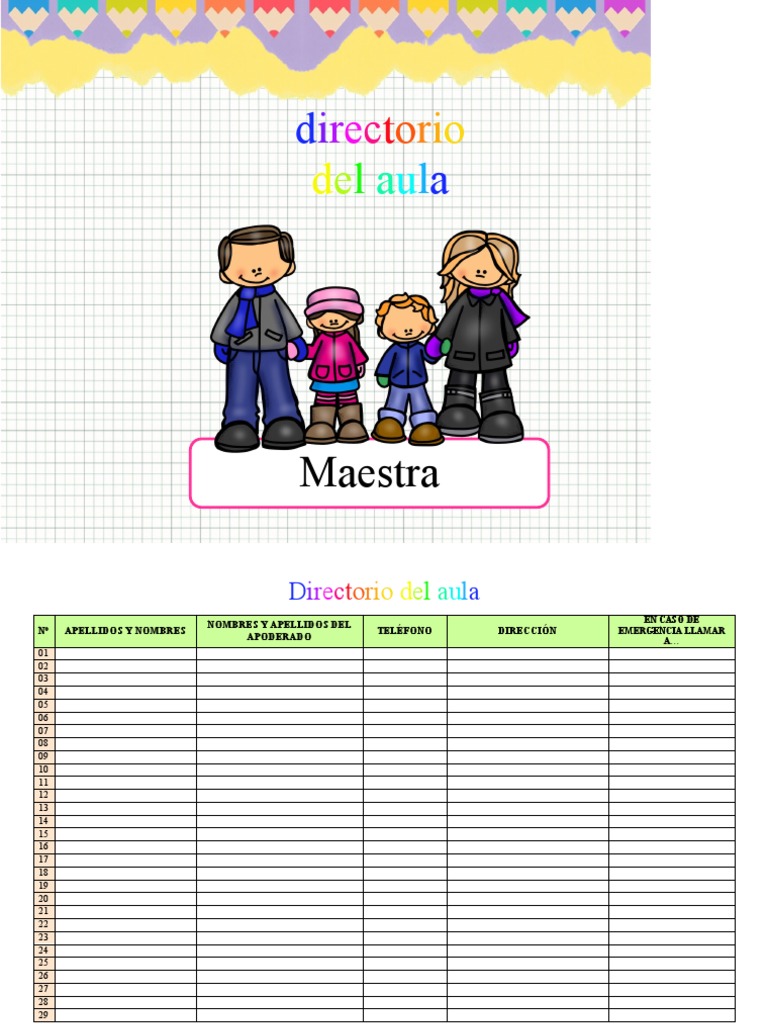 Directorio Del Aula | PDF