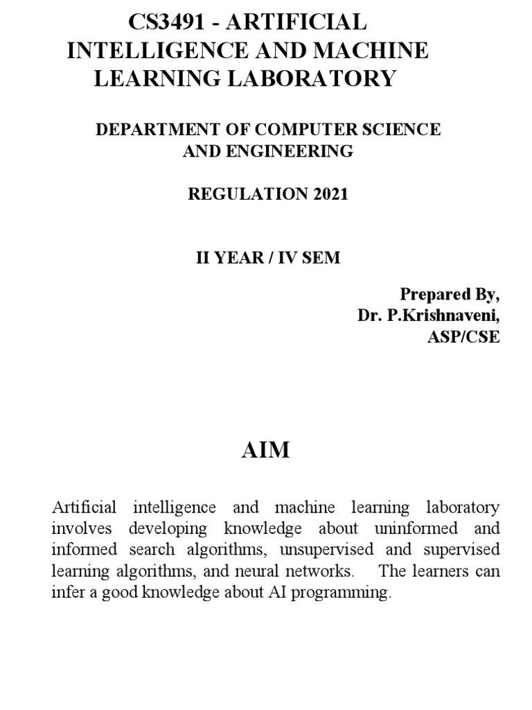 AI Lab Orientation | PDF | Computers | Technology & Engineering