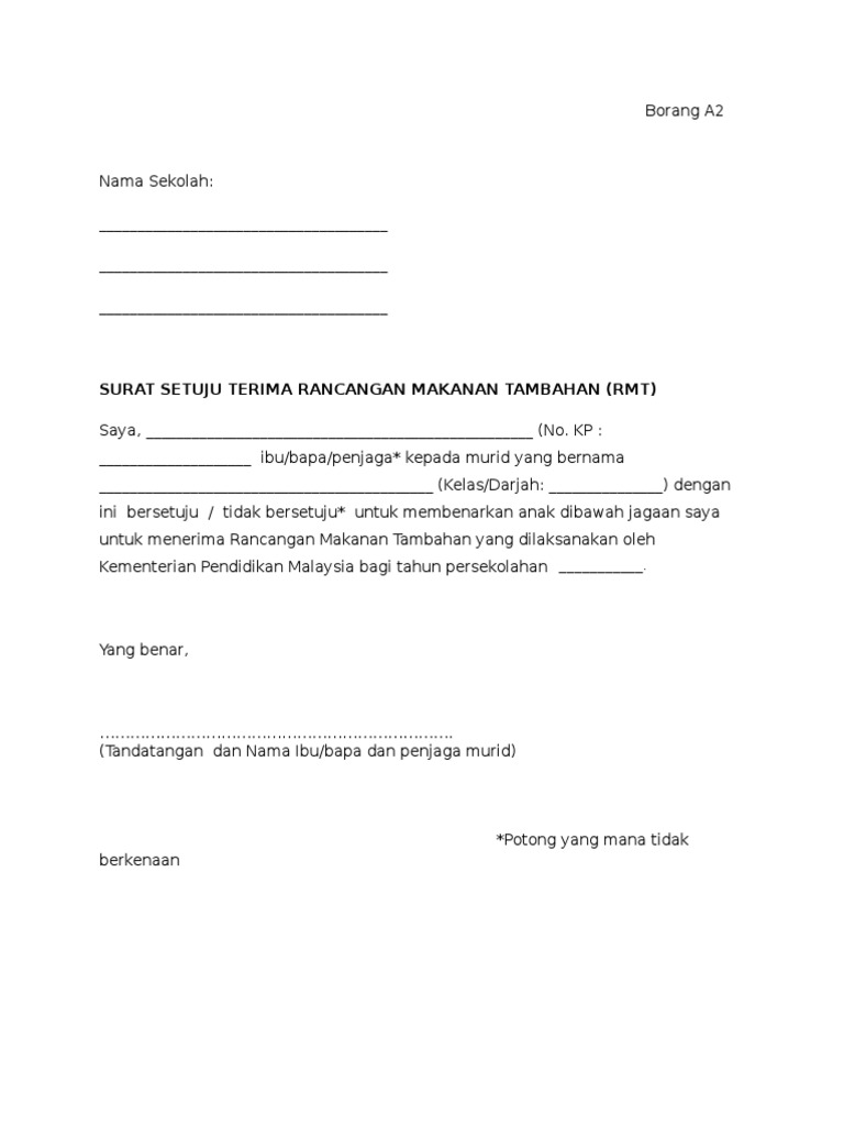 Borang Kebenaran RMT PDF | PDF | Bisnis | Pengelolaan Keuangan & Uang