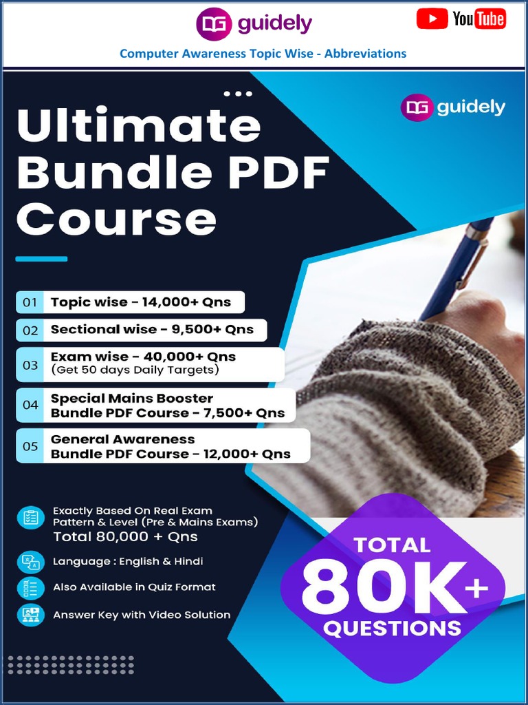 Computer Awareness Topic Wise - Abbreviations | PDF | Computer Network | Internet