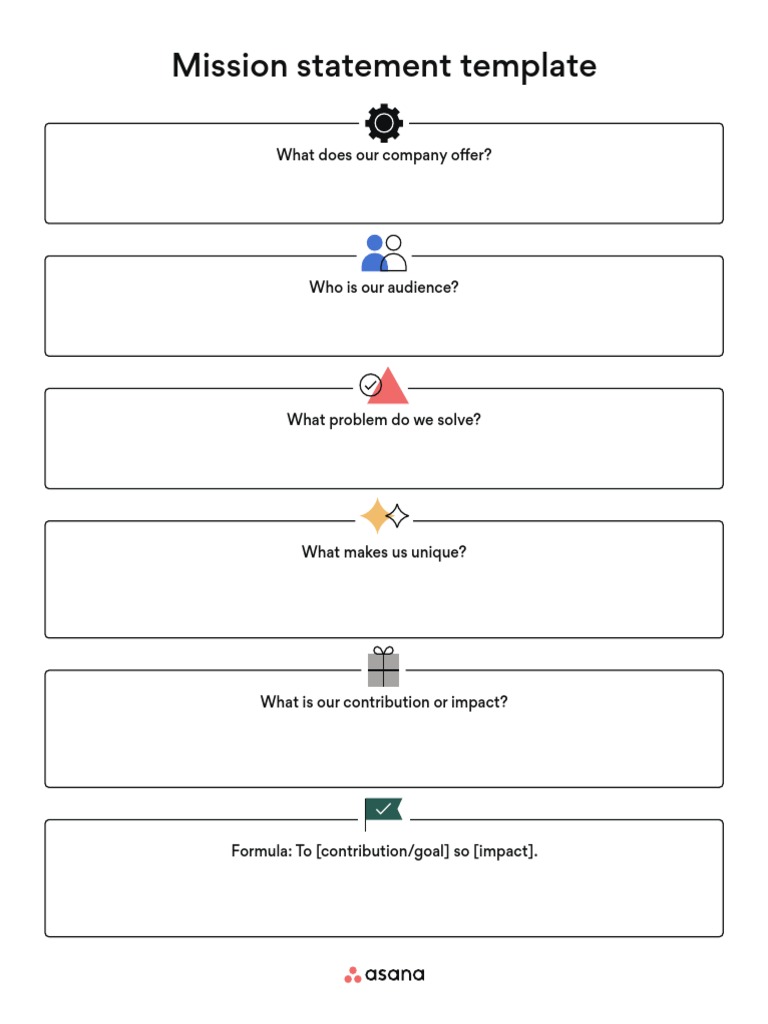 Mission Statement Template PDF | PDF