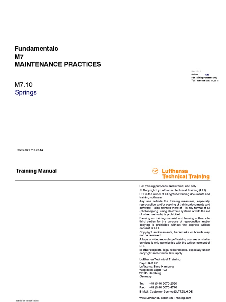 M07.10 Springs Rev 1 PDF | PDF | Mechanical Engineering | Manufactured Goods