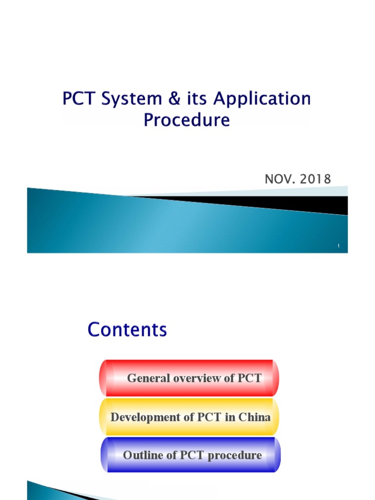 PCT System and Its Application Procedure | PDF | Patent Application ...